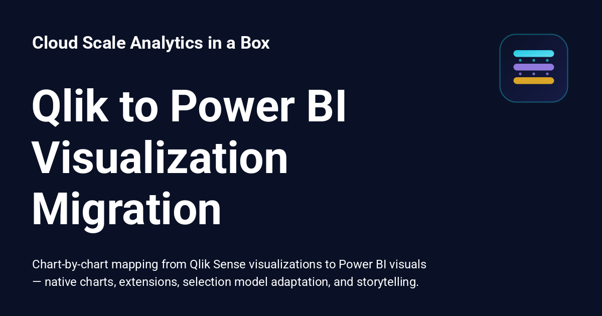 Qlik to Power BI Visualization Migration - Cloud Scale Analytics in a Box